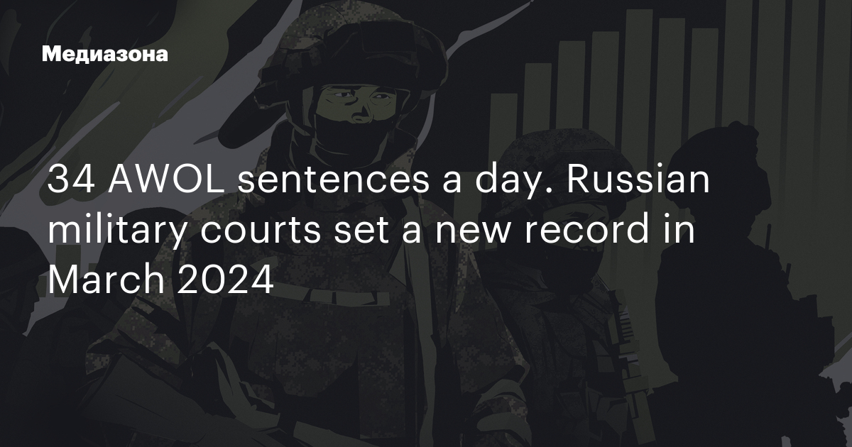 34 AWOL sentences a day. Russian military courts set a new record in ...