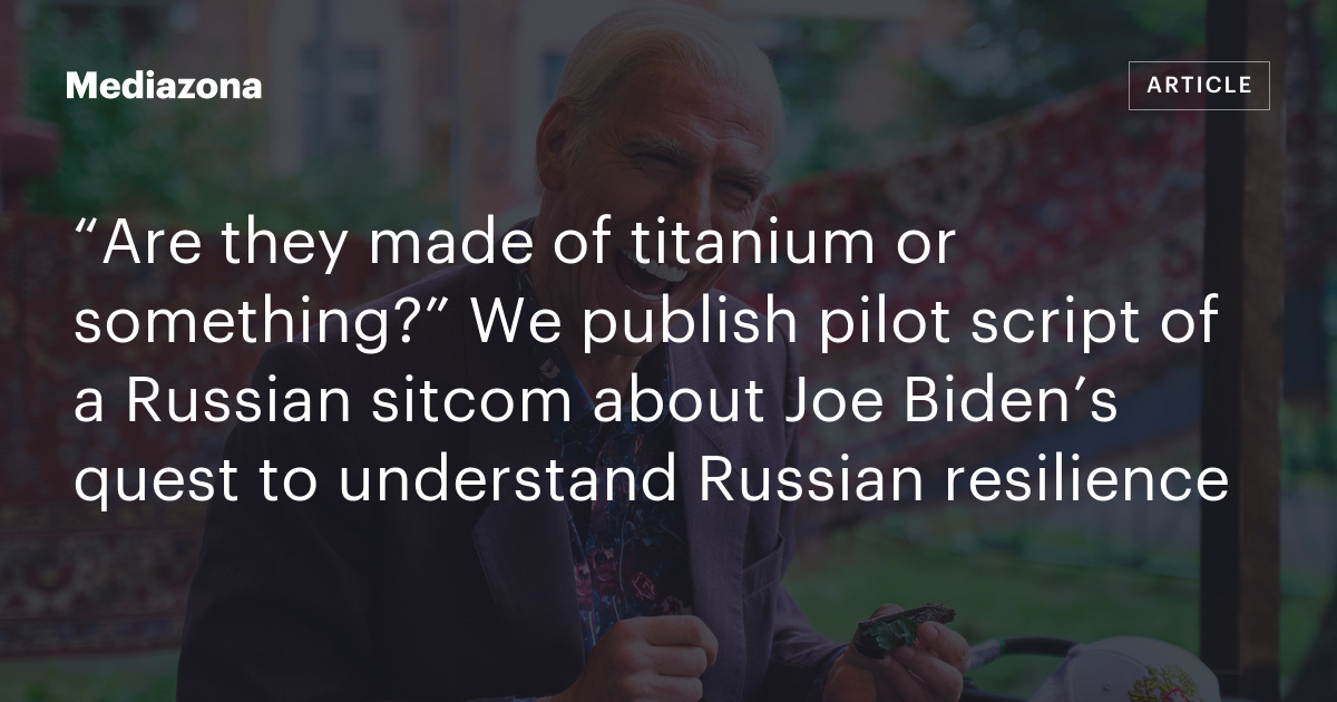 “Are they made of titanium or something?” We publish pilot script of a ...